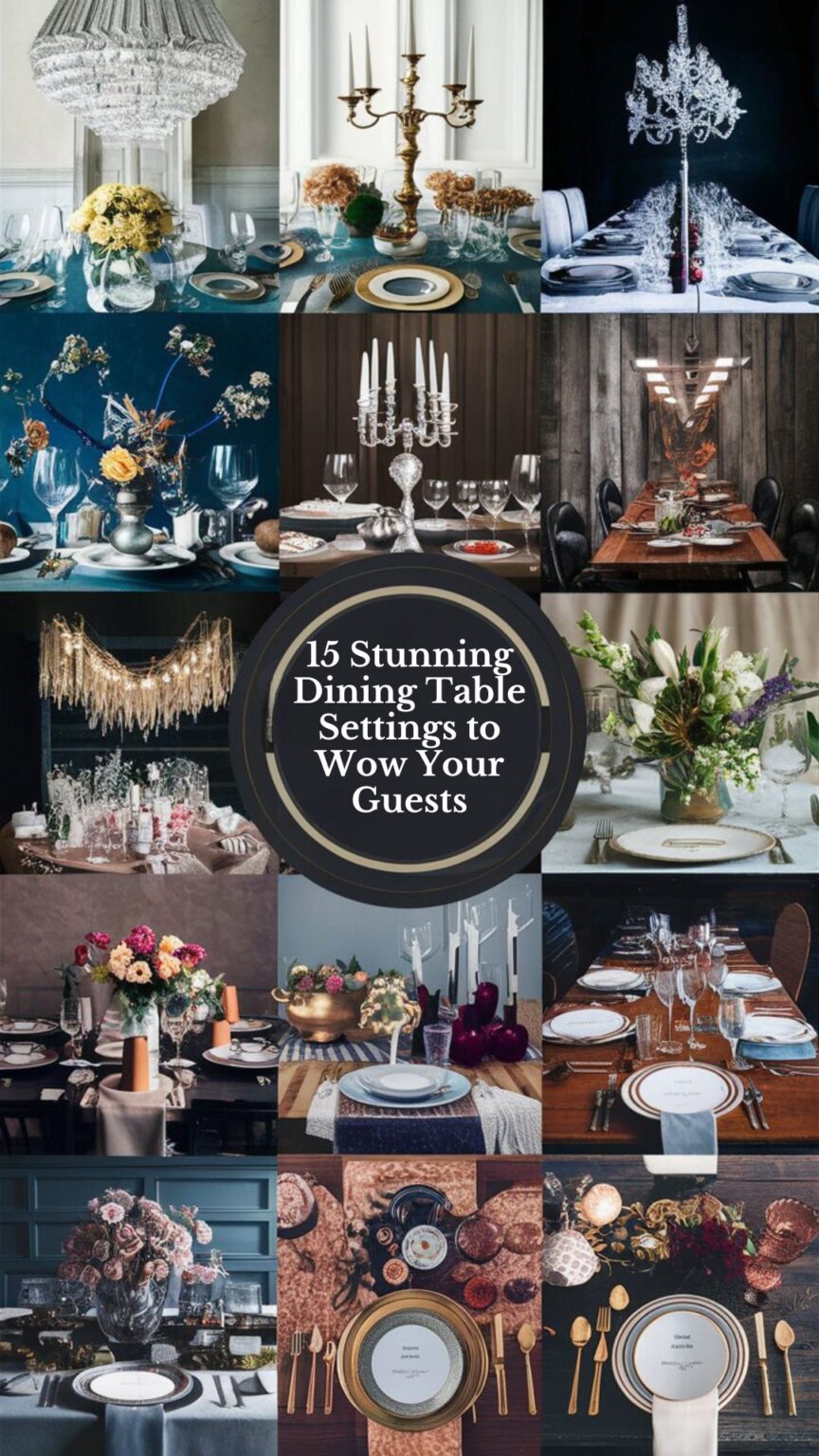 Impress Your Guests with These 15 Dining Room Table Settings Ideas ...