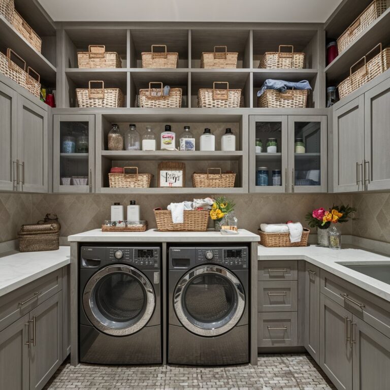15 Laundry Room Cabinet Storage Ideas to Keep Your Space Organized ...