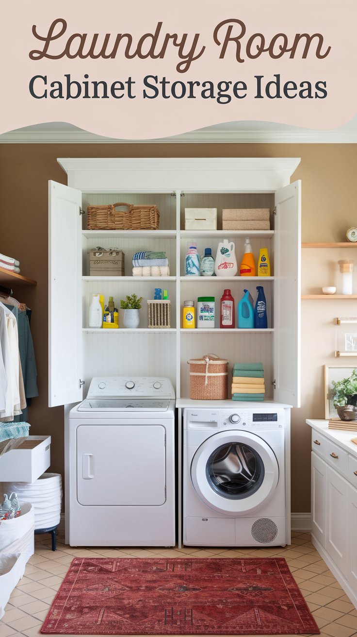 15 Laundry Room Cabinet Storage Ideas to Keep Your Space Organized ...