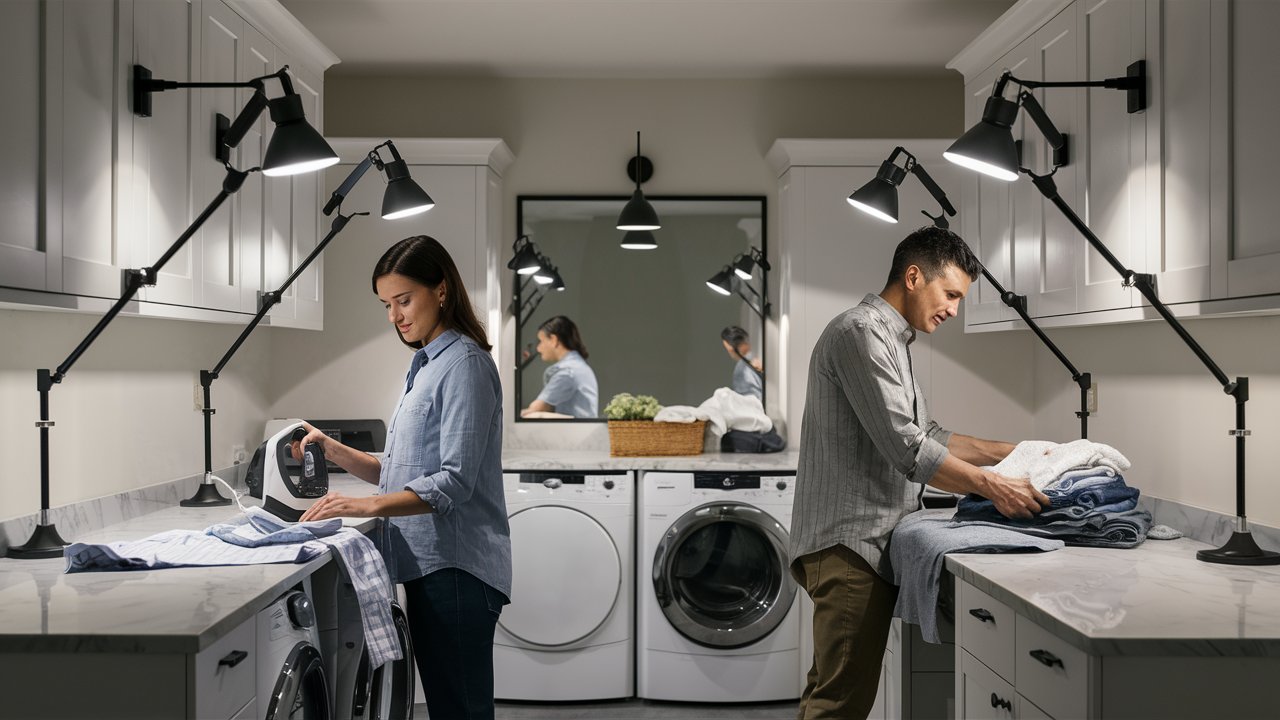 12 Lighting Ideas to Transform Your Laundry Room - Home Experts