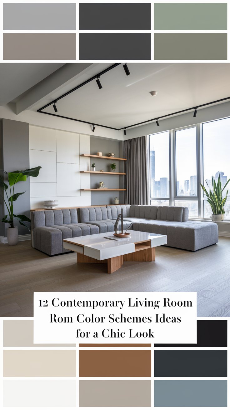 12Contemporary Living Room Color Schemes Ideas for a Chic Look - Home ...