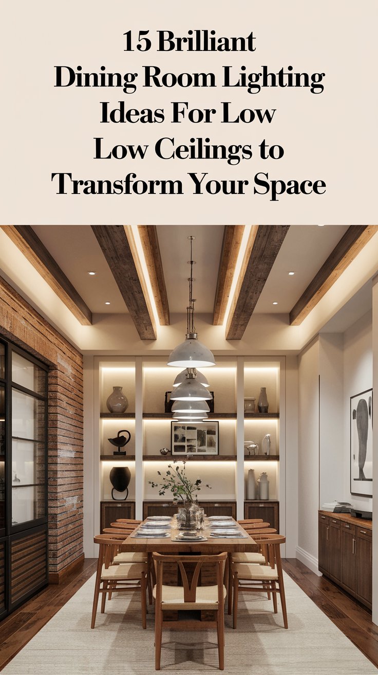 15 Brilliant Dining Room Lighting Ideas for Low Ceilings to Transform Your Space - Home Experts