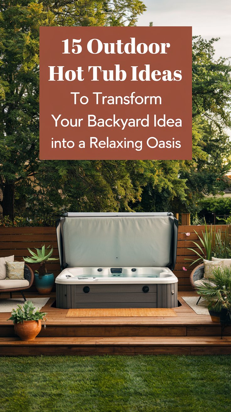 15 Outdoor Hot Tub Ideas to Transform Your Backyard into a Relaxing ...