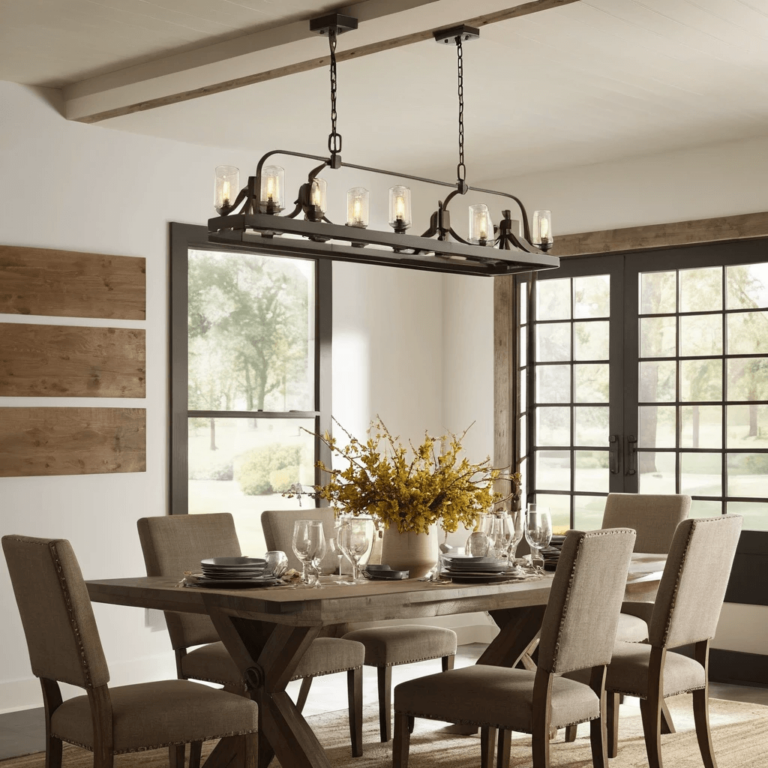 18 Unique Farmhouse Dining Room Chandelier Ideas for a Cozy Atmosphere ...
