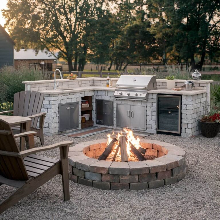 17 Farmhouse Outdoor Kitchen Ideas to Maximize Your Backyard Space ...