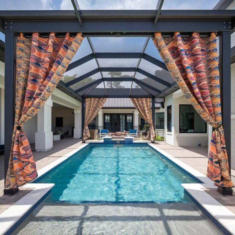 15 Farmhouse Backyard with Pool Ideas for Privacy and Relaxation - Home ...