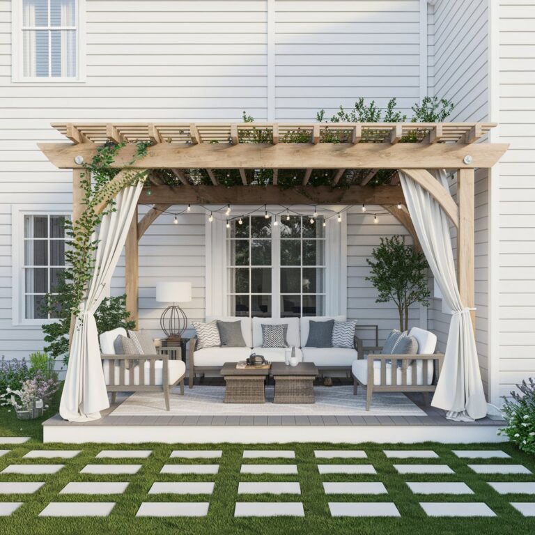 15 Farmhouse Backyard Seating Area Ideas to Elevate Your Outdoor Living ...
