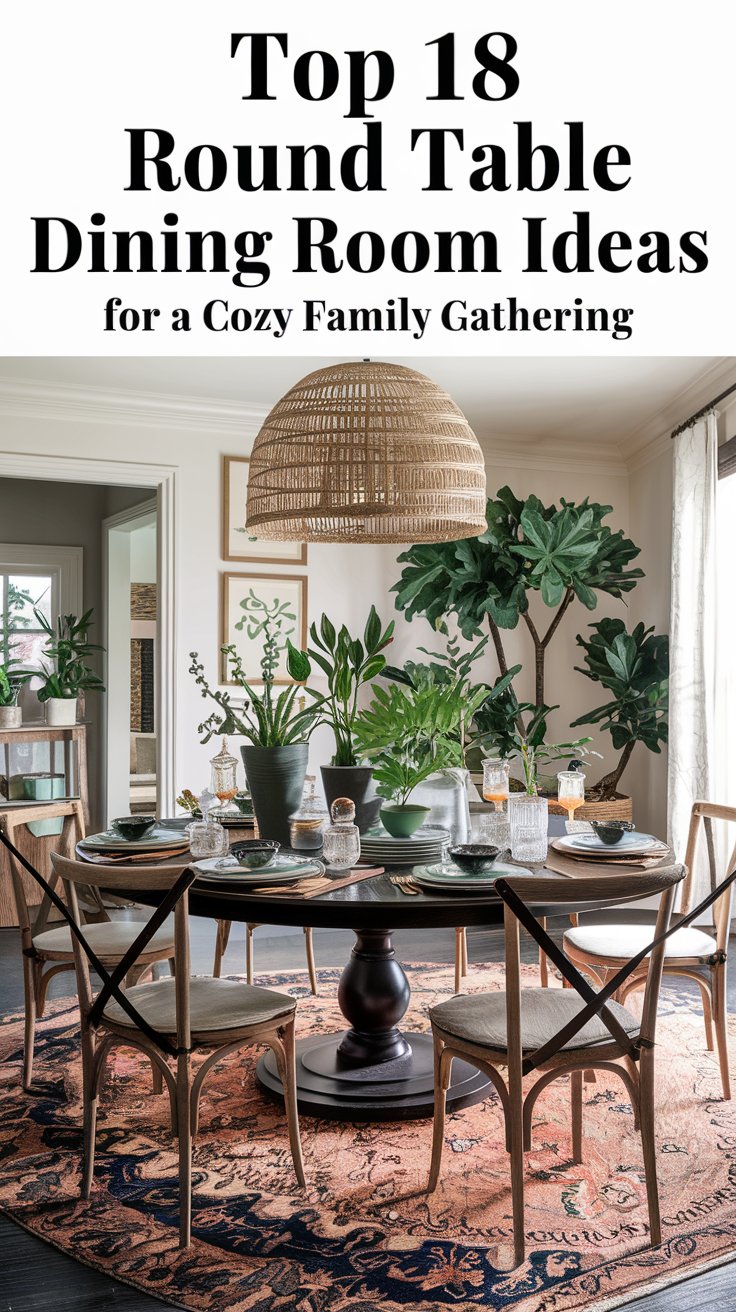 Top 18 Round Table Dining Room Ideas for a Cozy Family Gathering - Home ...