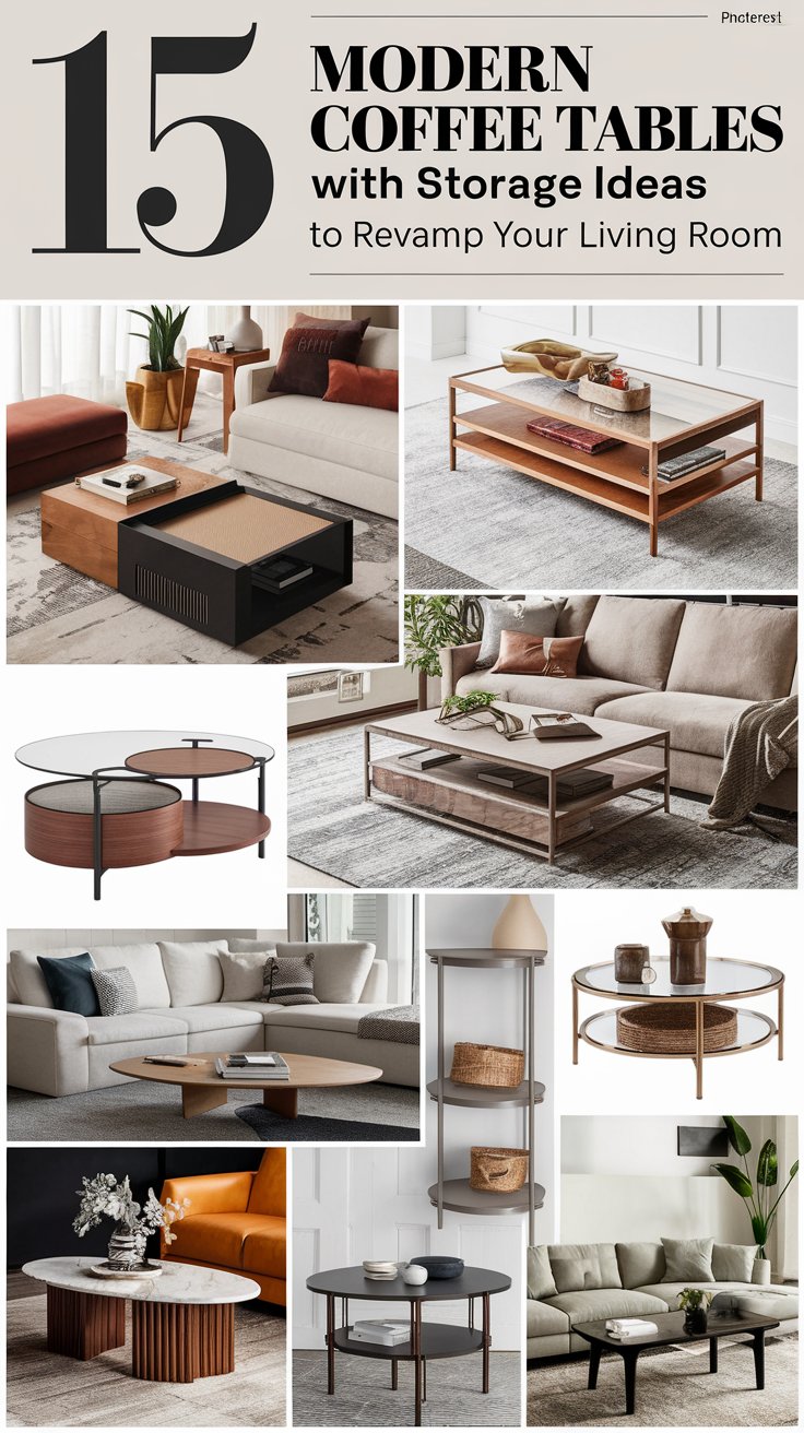 15 Modern Coffee Tables with Storage Ideas to Revamp Your Living Room ...