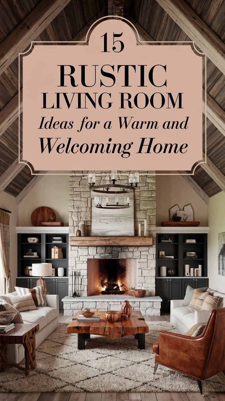 15 Rustic Living Room Ideas for a Warm and Welcoming Home - Home Experts