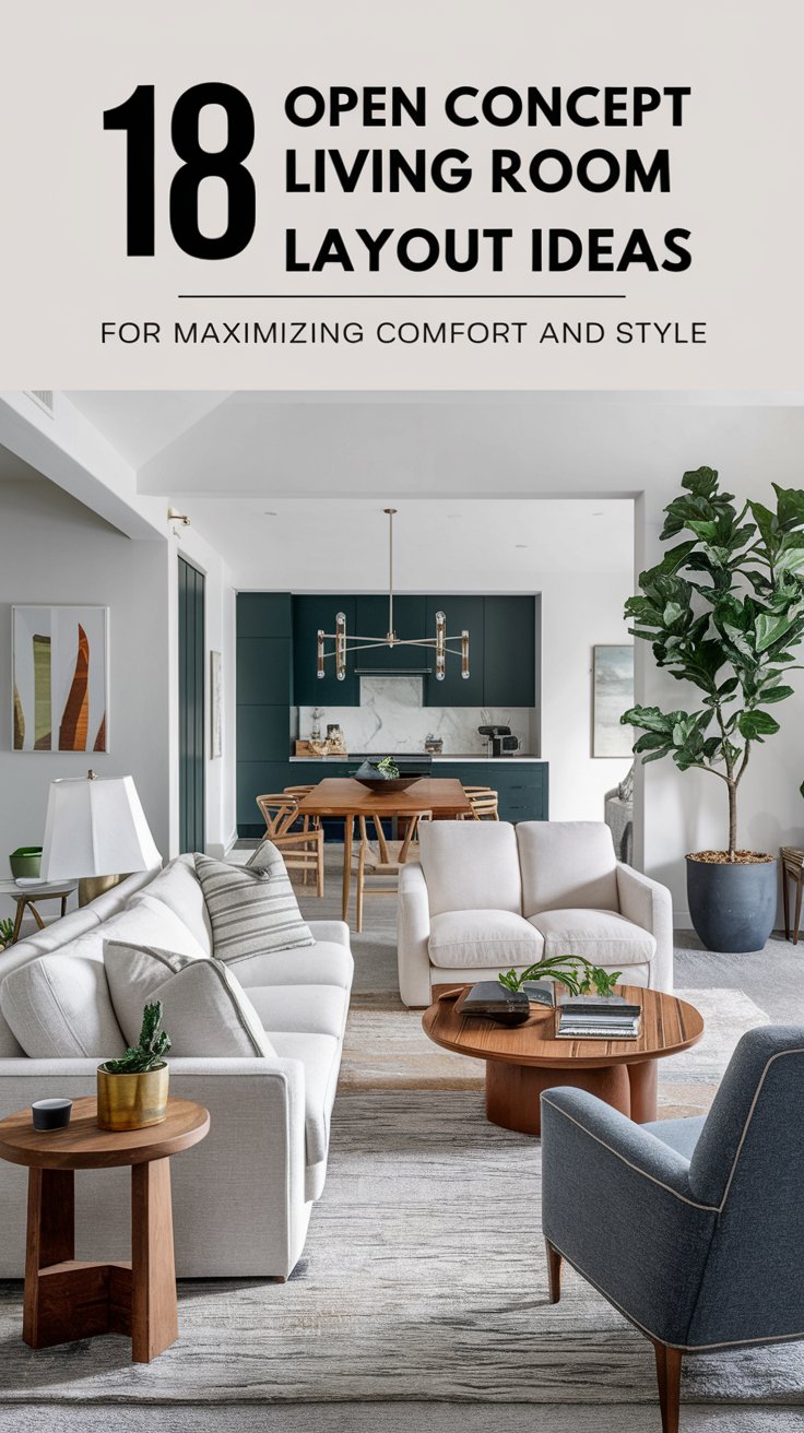 18 Open Concept Living Room Layout Ideas for Maximizing Comfort and ...