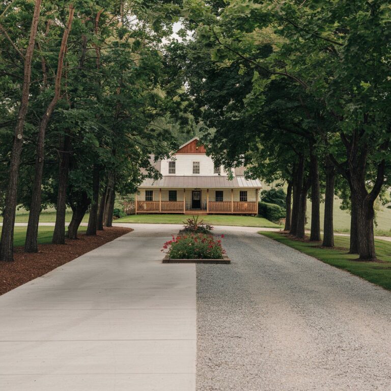 Farmhouse Driveway Ideas16 Practical Tips for a Beautiful Entryway ...
