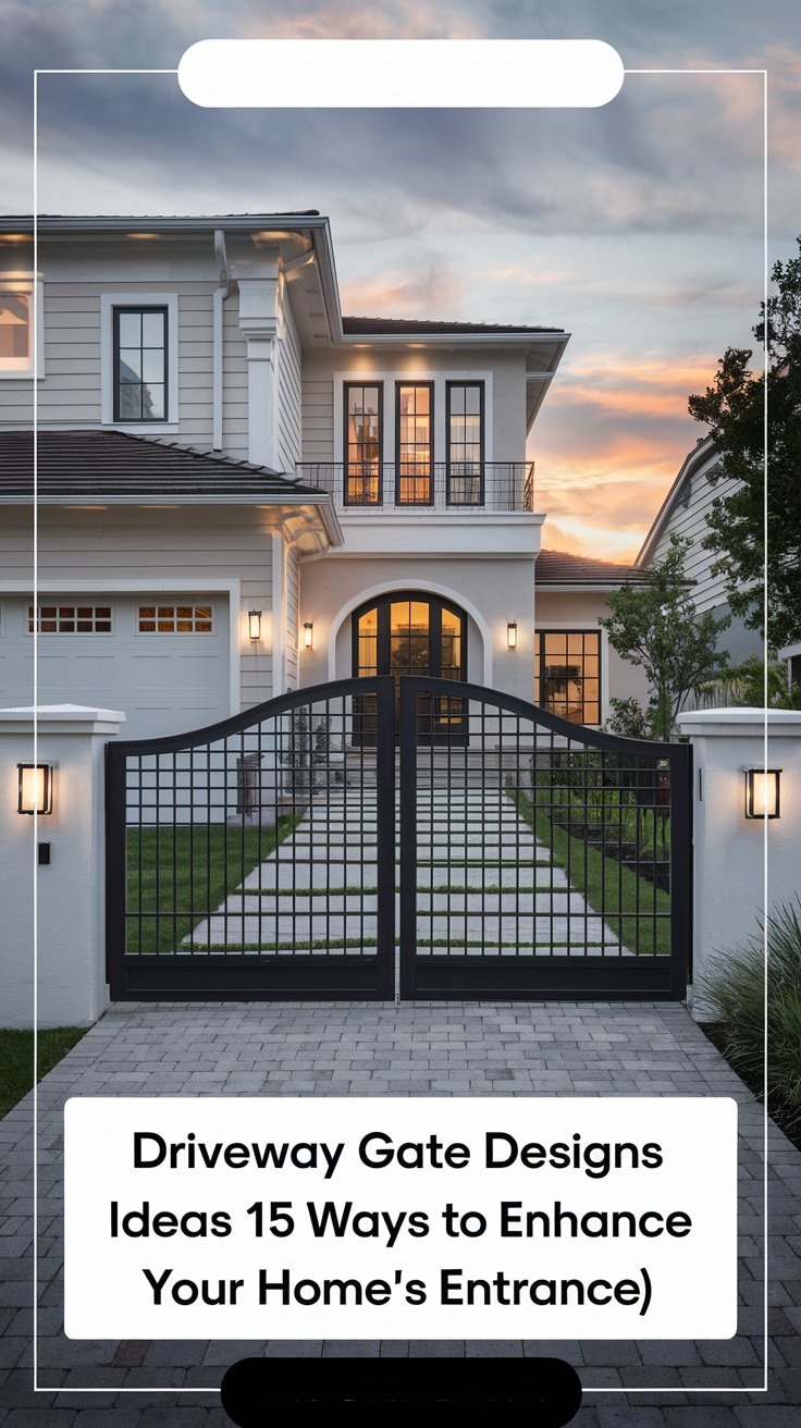 Driveway Gate Designs Ideas 15 Ways To Enhance Your Homes Entrance