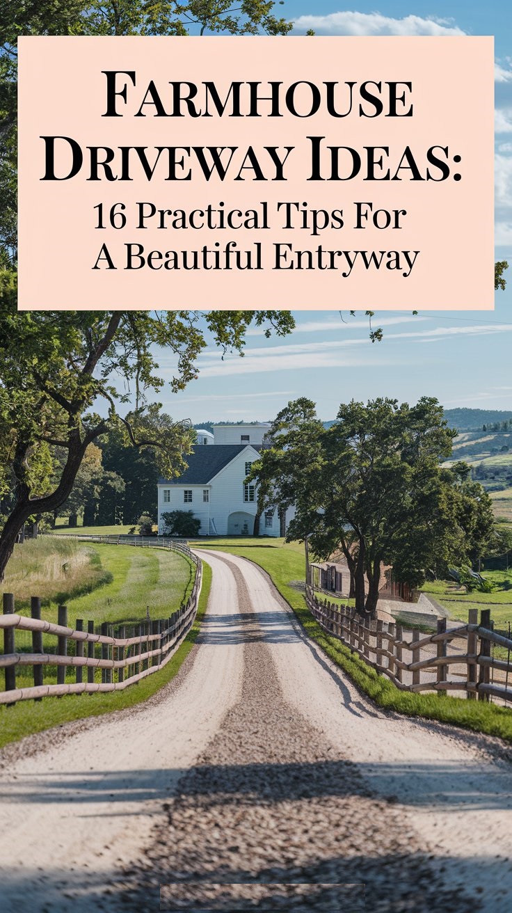 Farmhouse Driveway Ideas16 Practical Tips for a Beautiful Entryway ...