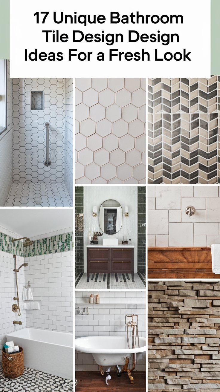 17 Unique Bathroom Tile Design Ideas for a Fresh Look - Home Experts