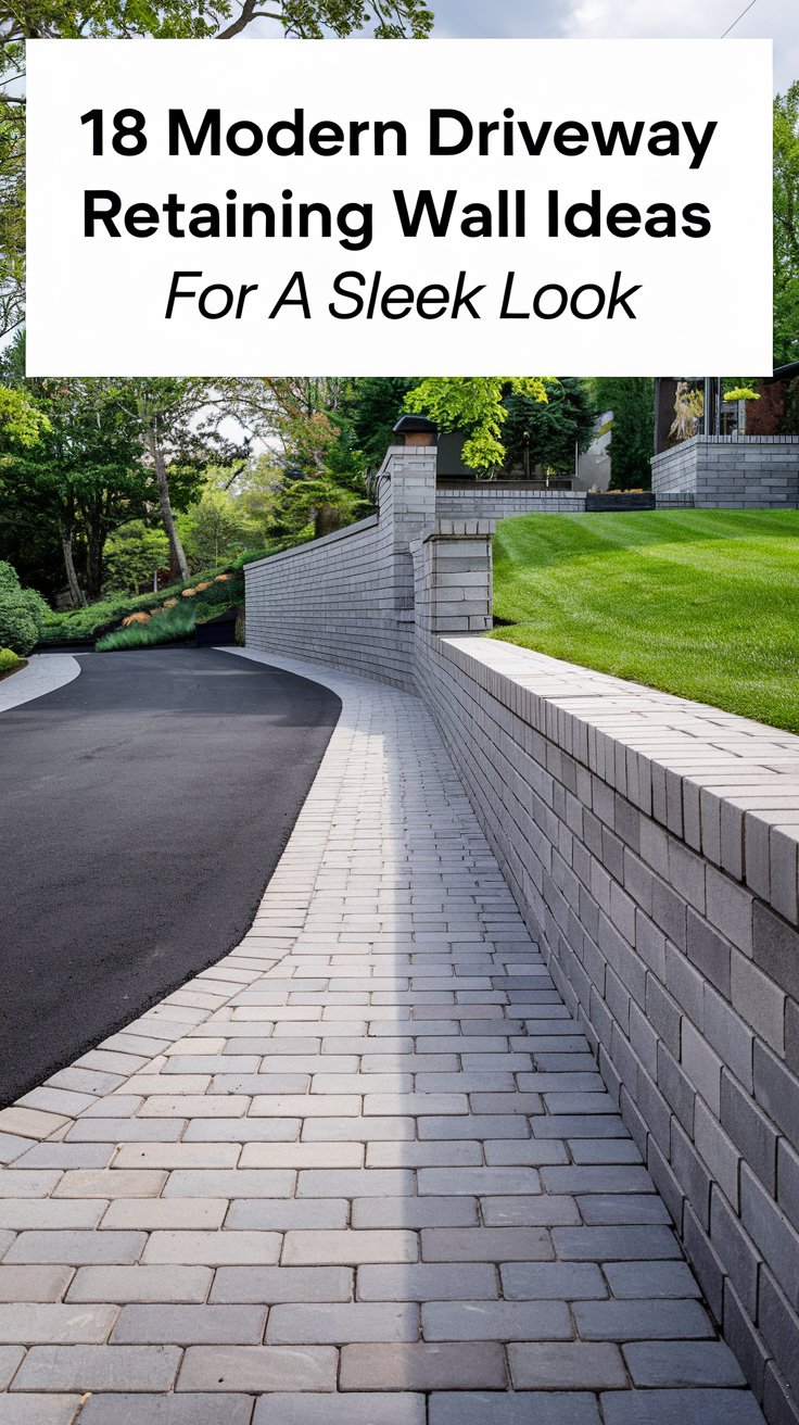 18 Modern Driveway Retaining Wall Ideas for a Sleek Look - Home Experts