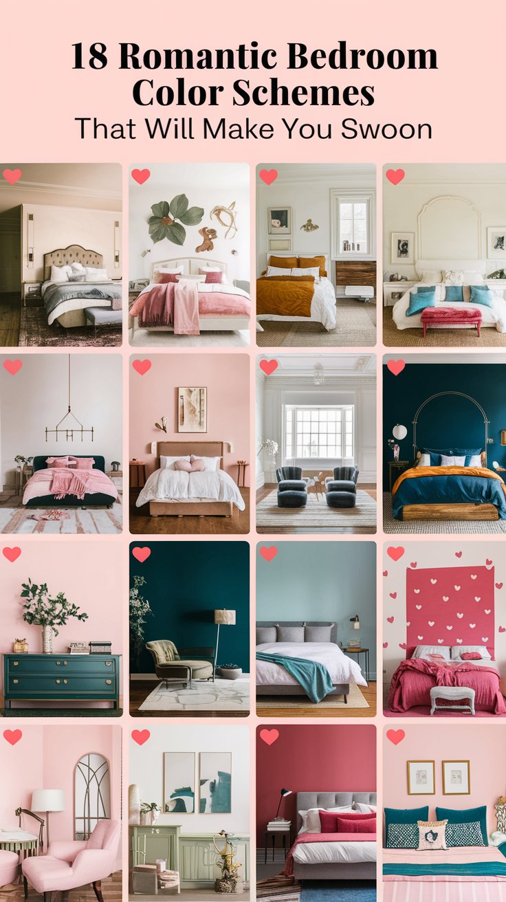 18 Romantic Bedroom Color Schemes That Will Make You Swoon - Home Experts