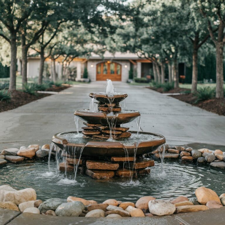 15 Stunning Driveway Fountain Design Ideas for a Grand Entrance - Home ...
