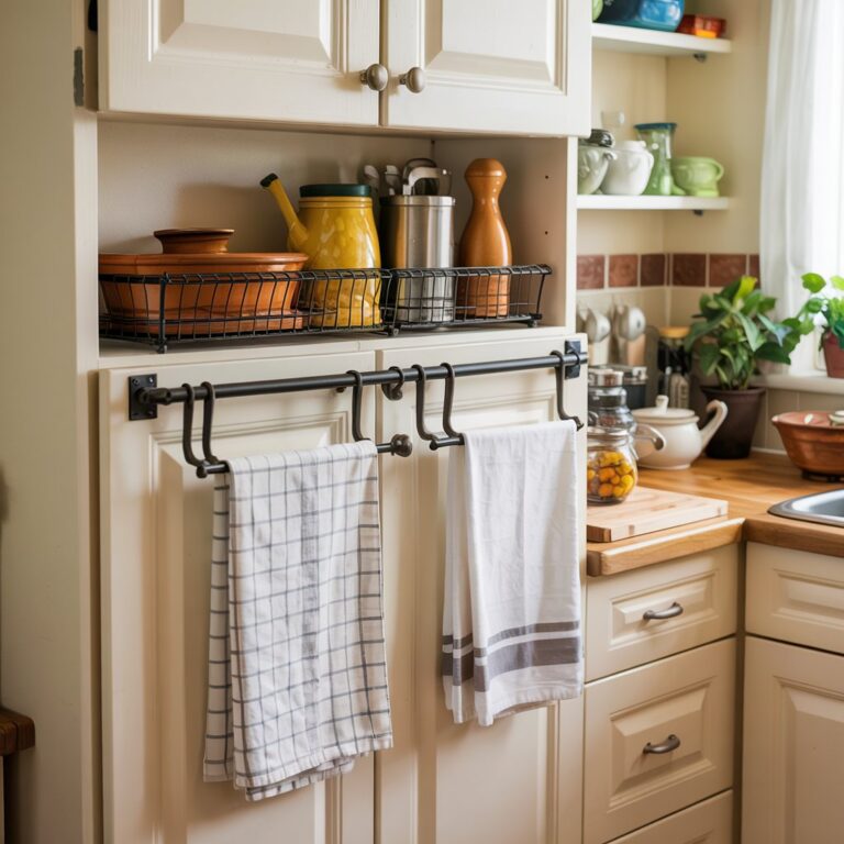 15 Kitchen Towel Hanging Ideas for a More Organized Space - Home Experts