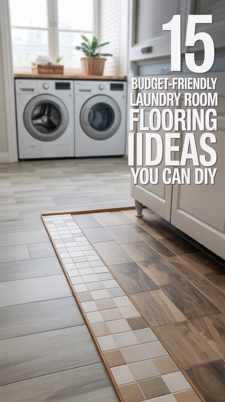 15 Budget-Friendly Laundry Room Flooring Ideas You Can DIY - Home Experts