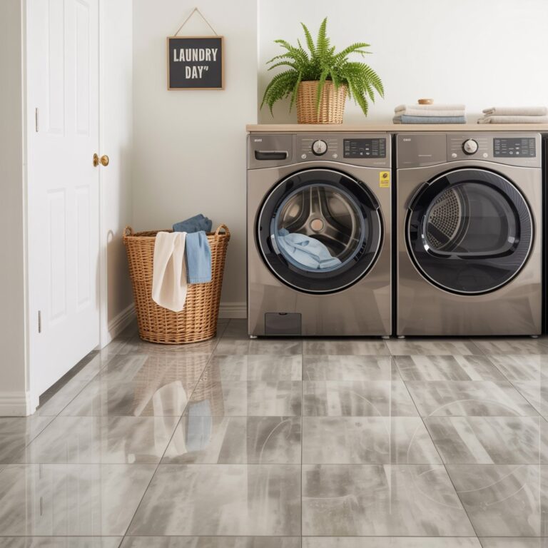15 Budget-Friendly Laundry Room Flooring Ideas You Can DIY - Home Experts