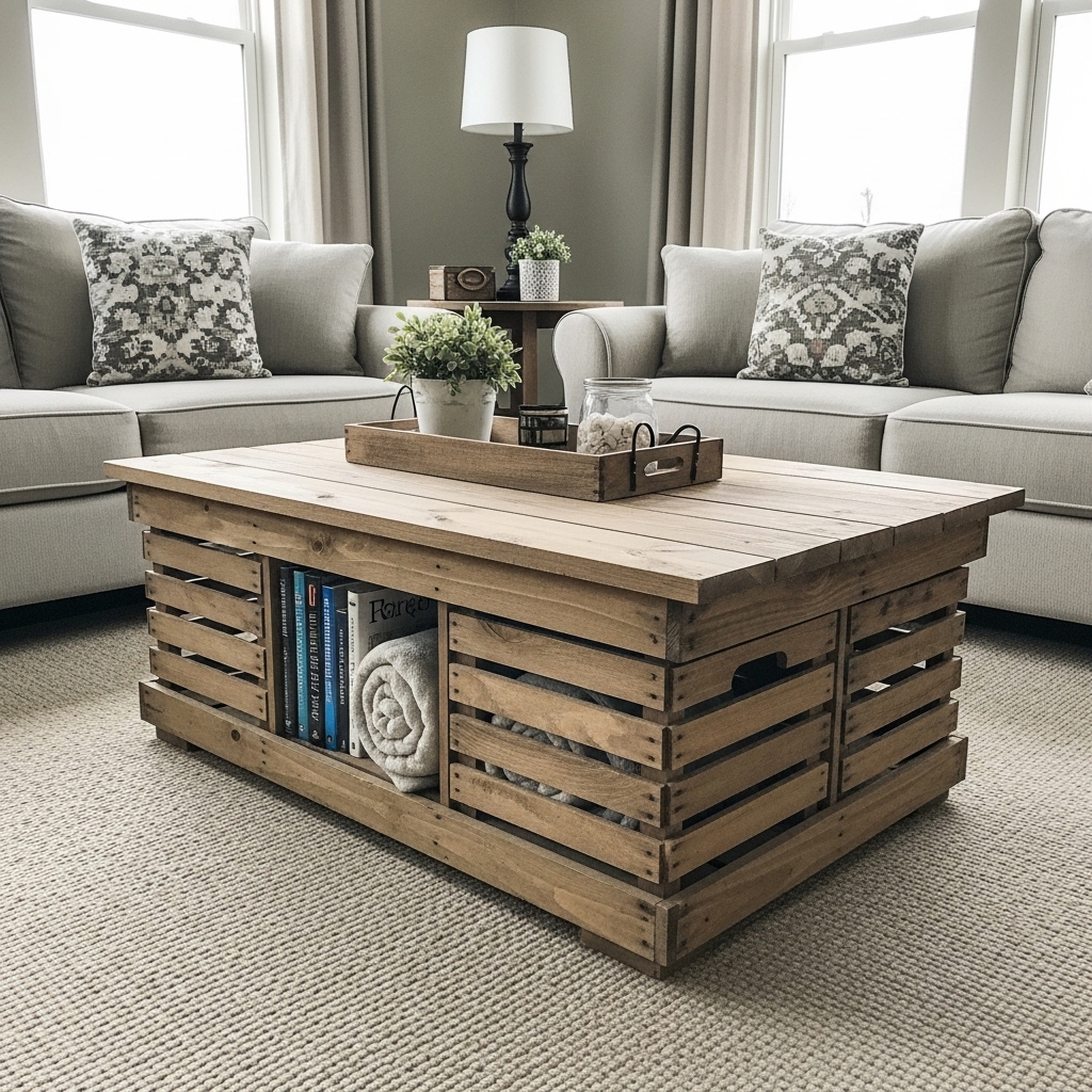 12 Farmhouse-Style Coffee Table Ideas to Transform Your Living Room ...